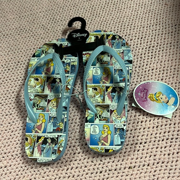 Disney | Shoes | Nwt Cinderella Comic Book Flip Flops | Poshmark